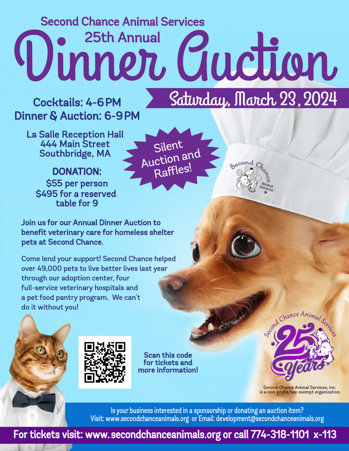 25th Annual Dinner Auction - Second Chance Animals